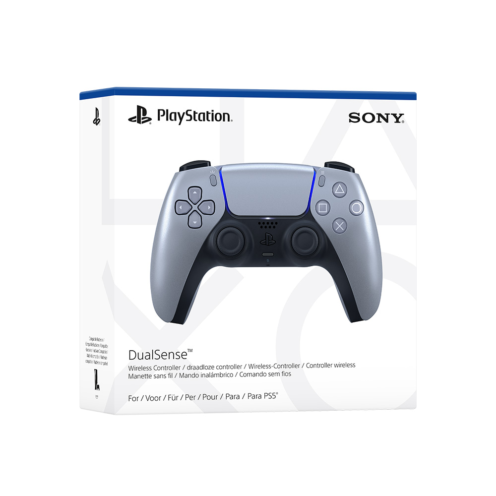 DualSense Wireless Controller - Sterling Silver - PlayStation 5 - PS5 ...